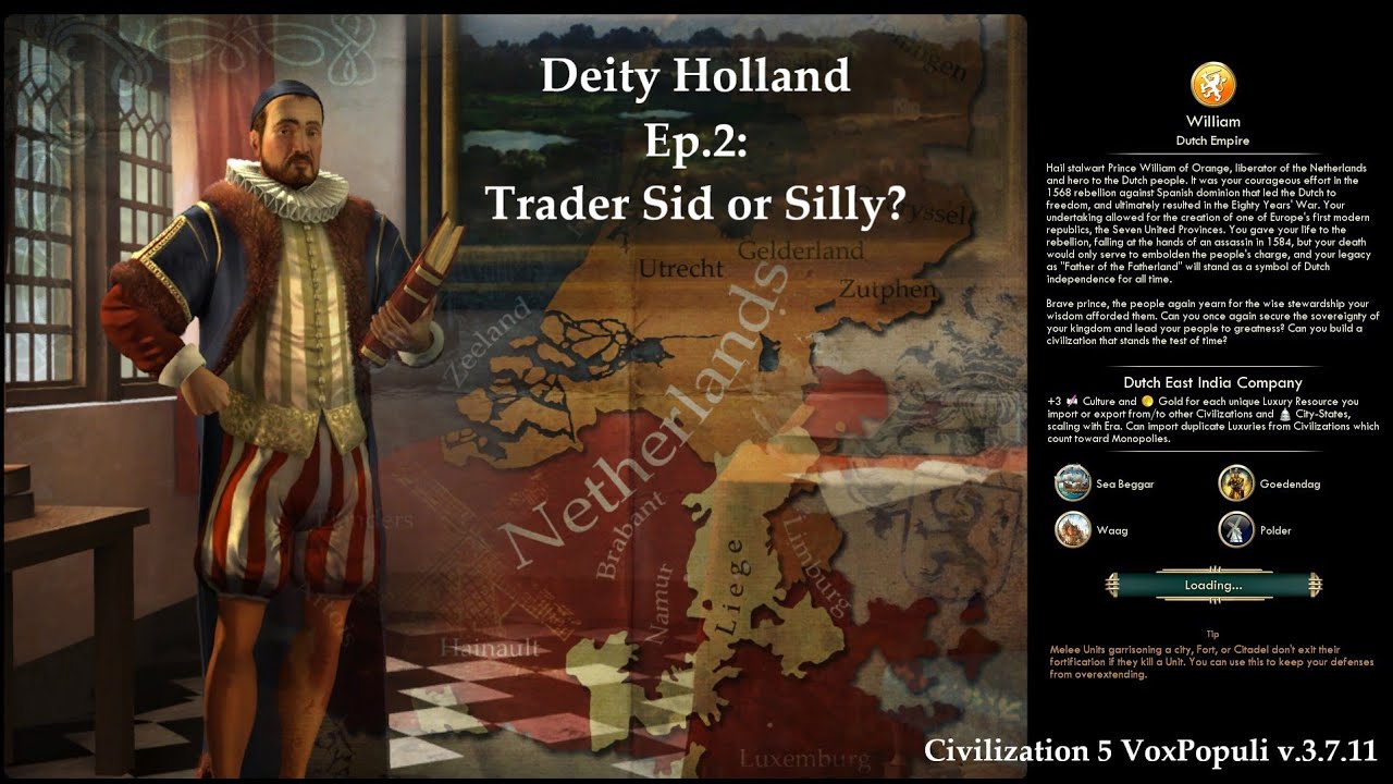 Civ 5 Vox Populi: Deity Holland: Ep.2: Trader Sid or Silly? - YouTube