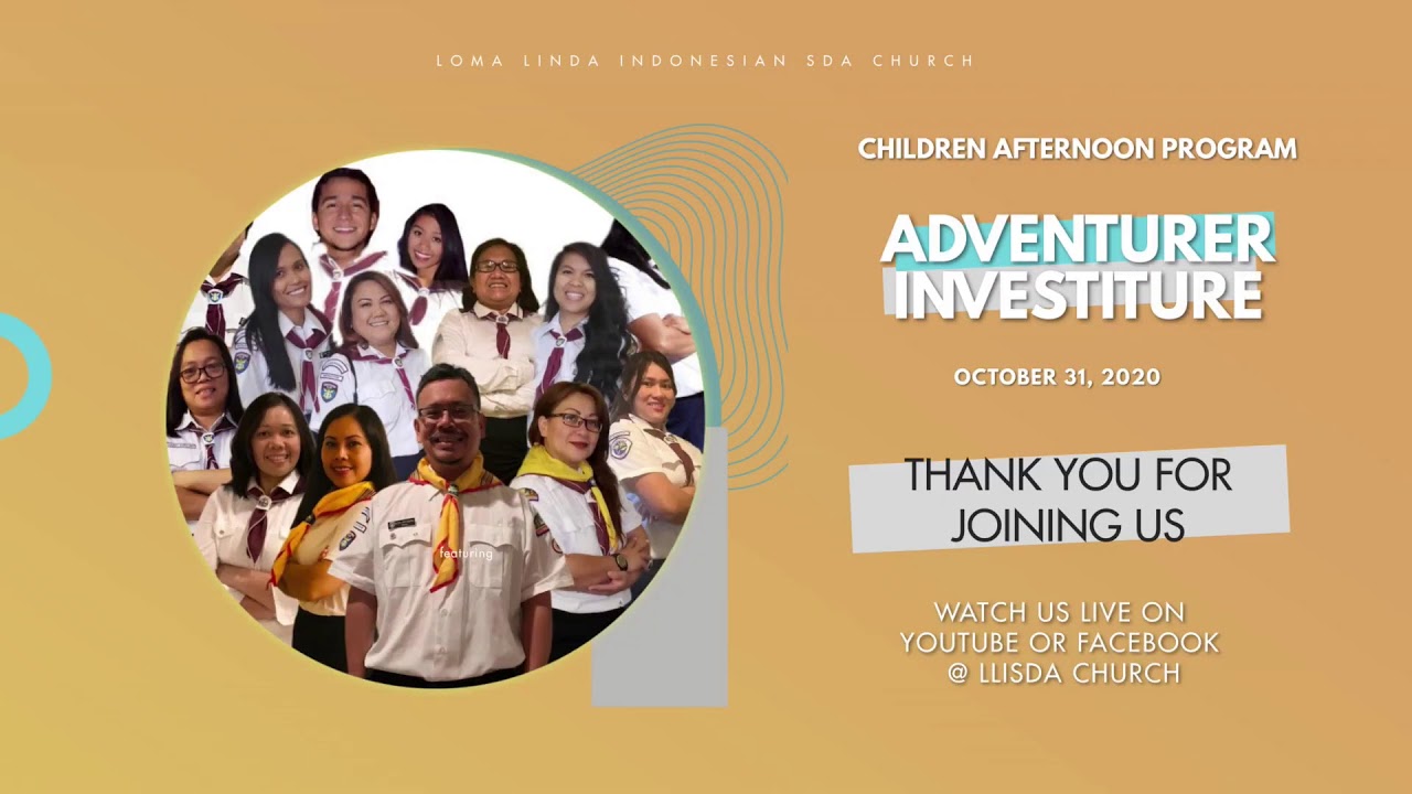 Oct 31 - Online Children Afternoon Program x Adventurer Investiture ...
