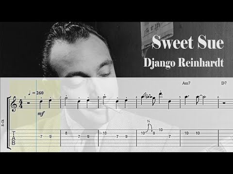 Sweet Sue - Django Reinhardt | Gypsy Guitar Tab - YouTube
