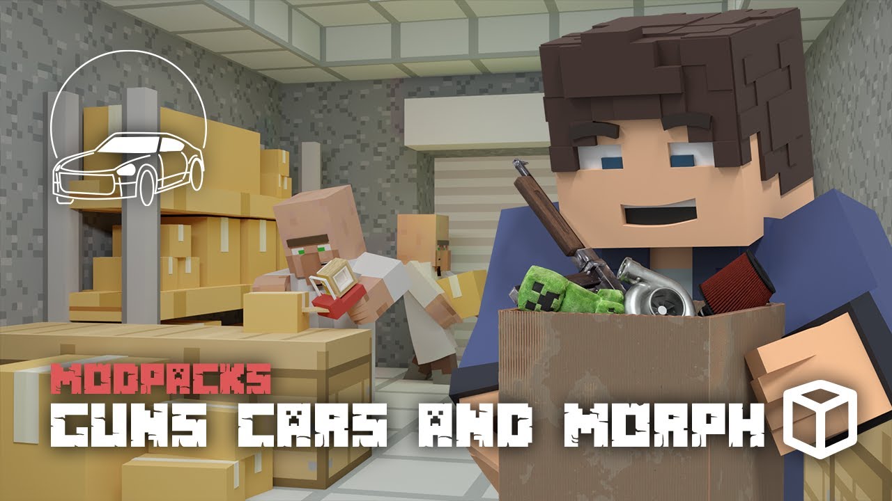 Discover Guns, Cars, and Morph Mod in #Minecraft Today! | Apex Hosting - YouTube