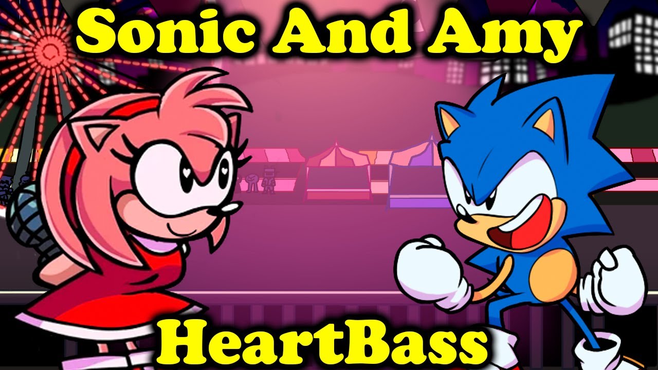 FNF | Sonic Vs Amy | HeartBass - Date Week | Mods/Hard/FC | - YouTube