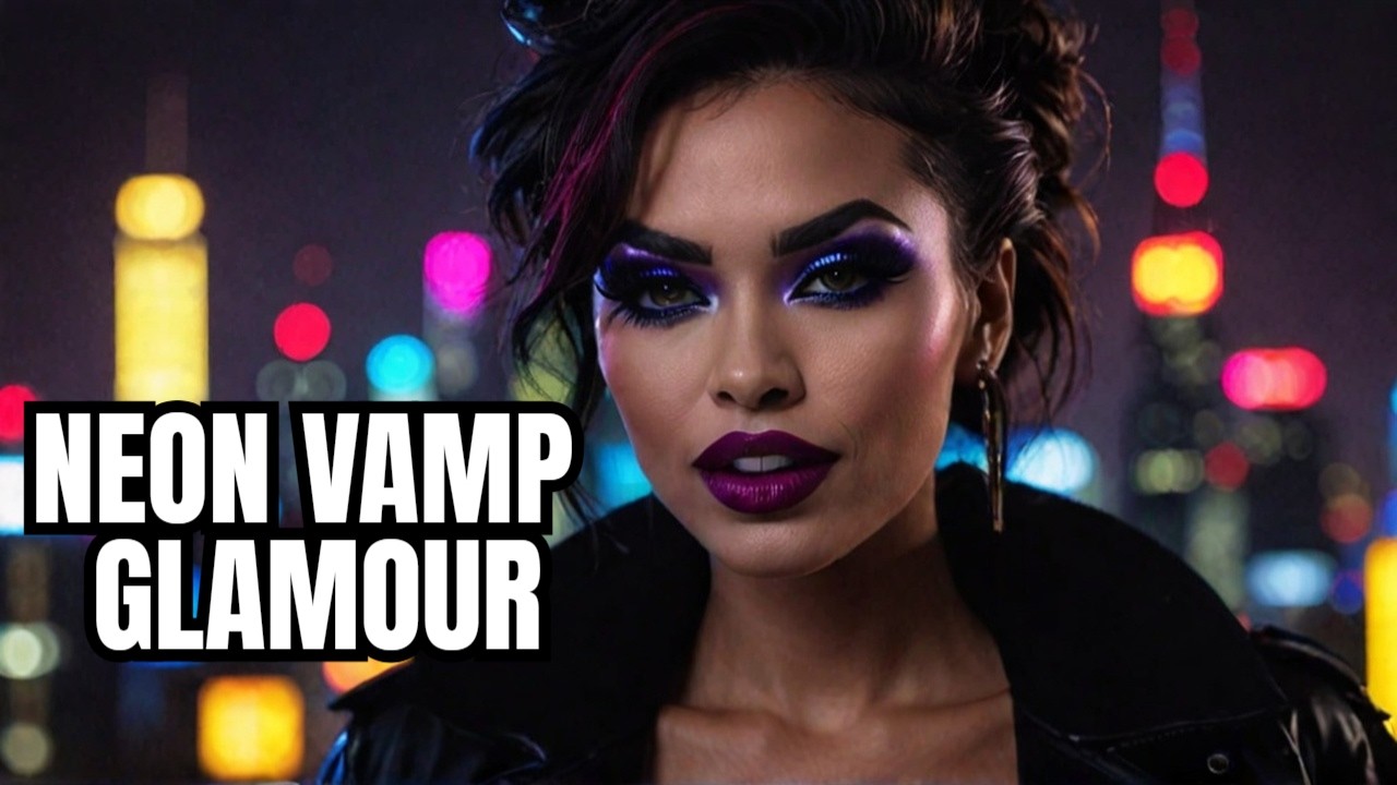🔥 Midnight Vamp The Seductive Queen of the Night Dark Beauty & Neon Lights 🦇 - YouTube