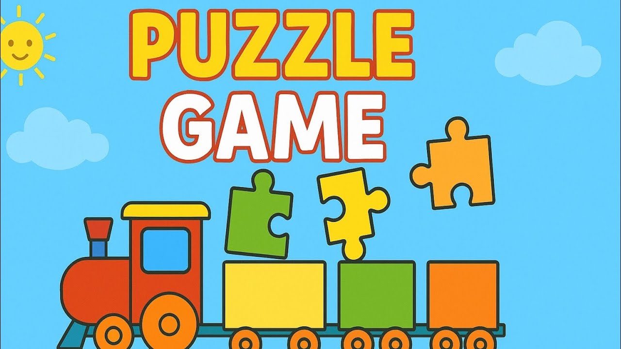Fun Puzzle Game for Kids | Train Shape Matching Challenge! - YouTube