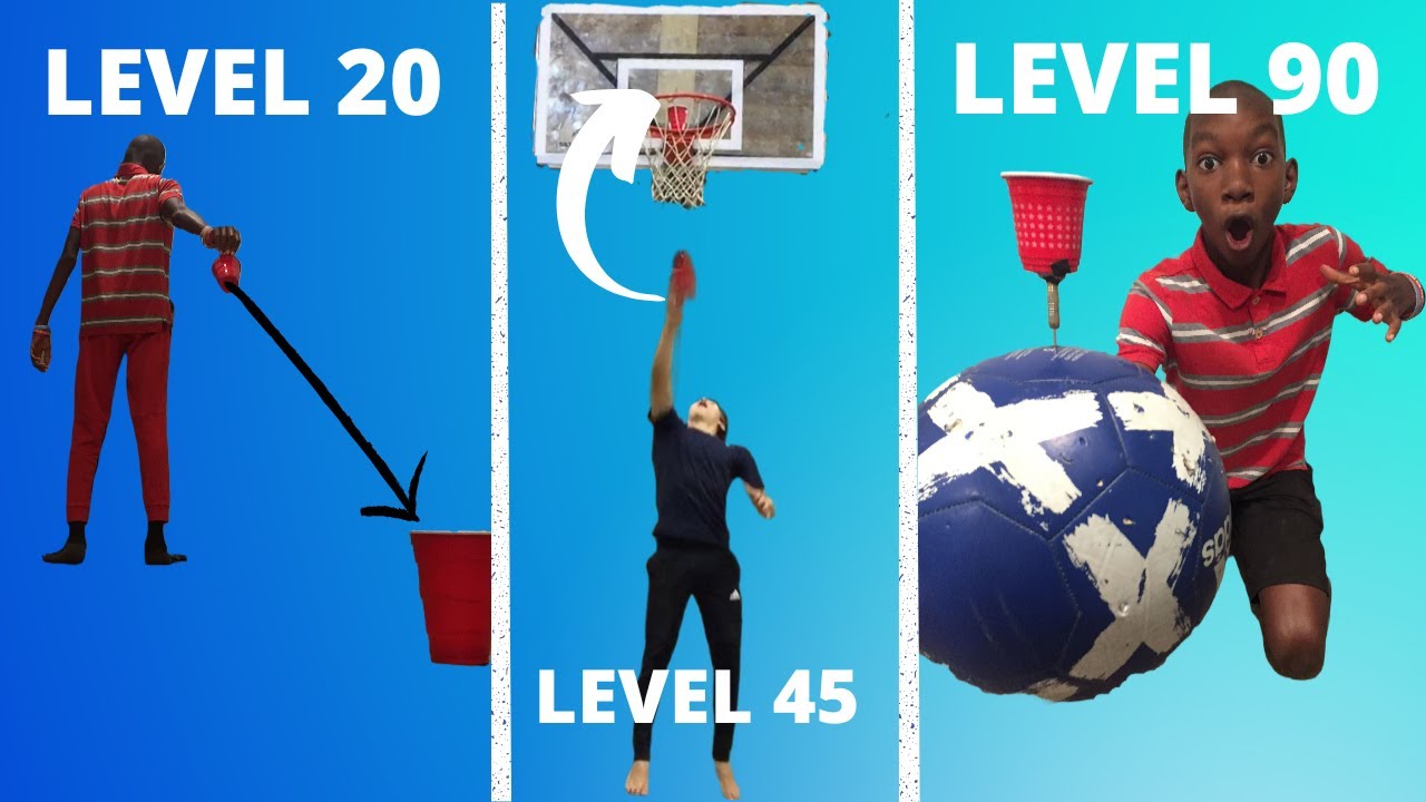 Cup Trick Shots Level 1 To 100| Legendary Trick Shots|Dude Perfect ...