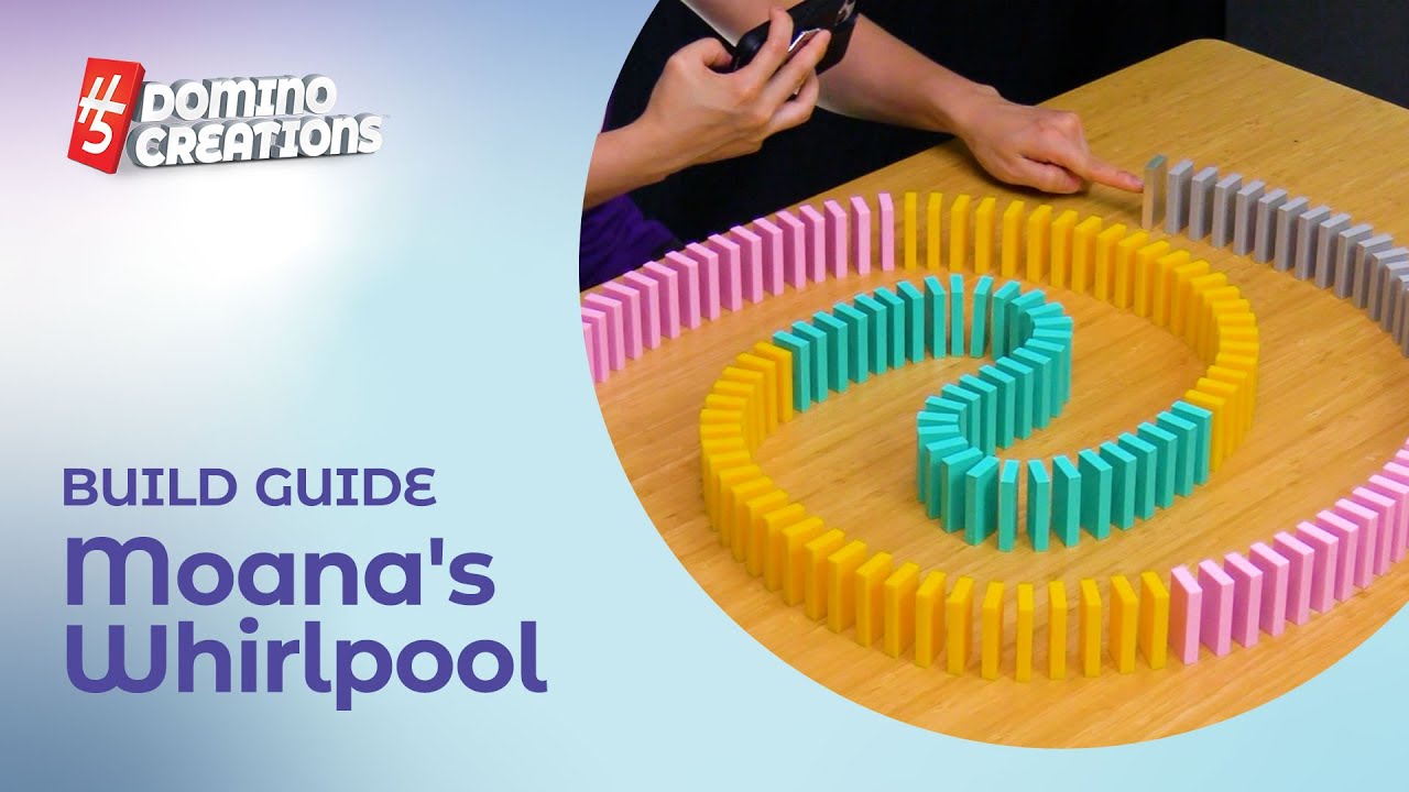 How to Build Moana’s Whirlpool with Disney Dominos | Lily Hevesh ...