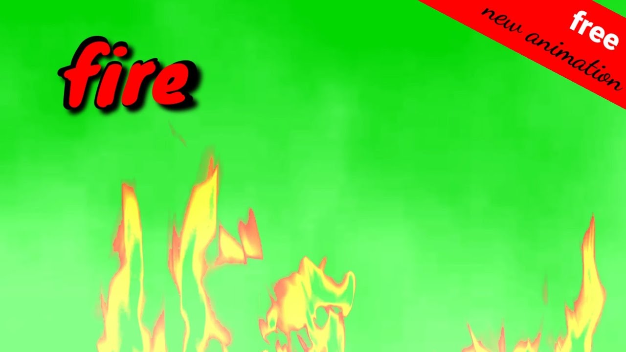 Fire greenscreen animation bonfire with the smoke #greenscreen # ...