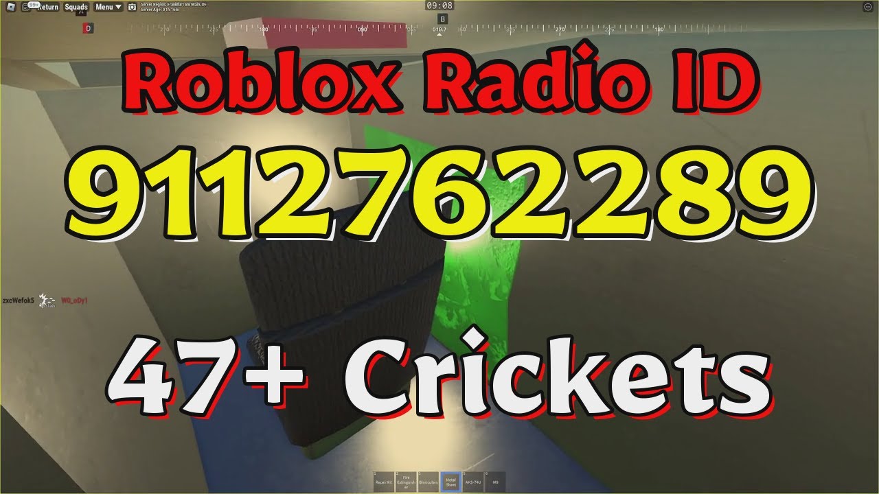 Crickets Roblox Radio Codes/IDs - YouTube