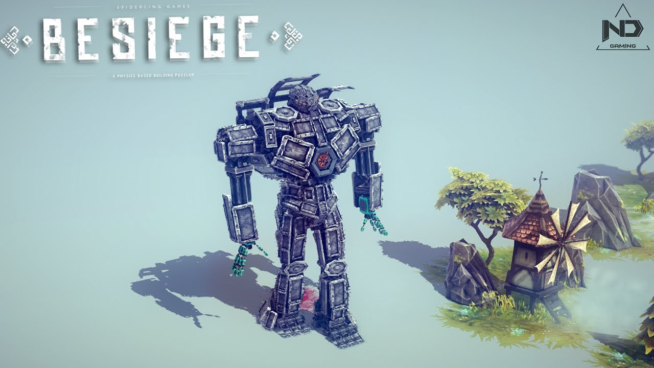 Besiege #2 - Thử Điều Khiển Robot Khổng Lồ Đi Phá - YouTube