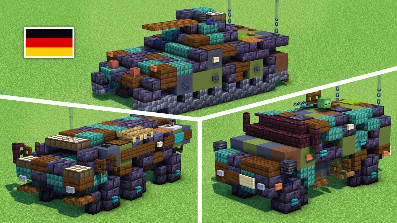 Minecraft Marder, Fuchs, Dingo Bundeswehr APC IFV Tutorial - YouTube