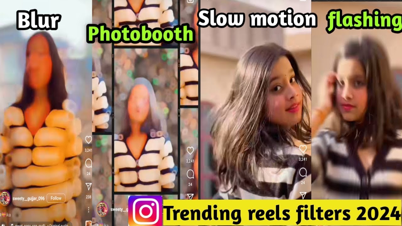 Instagram trending reels filters 2024 |Hard Blur, Photobooth scroll v2 ...