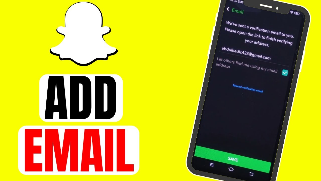 How to add Email on Snapchat - YouTube