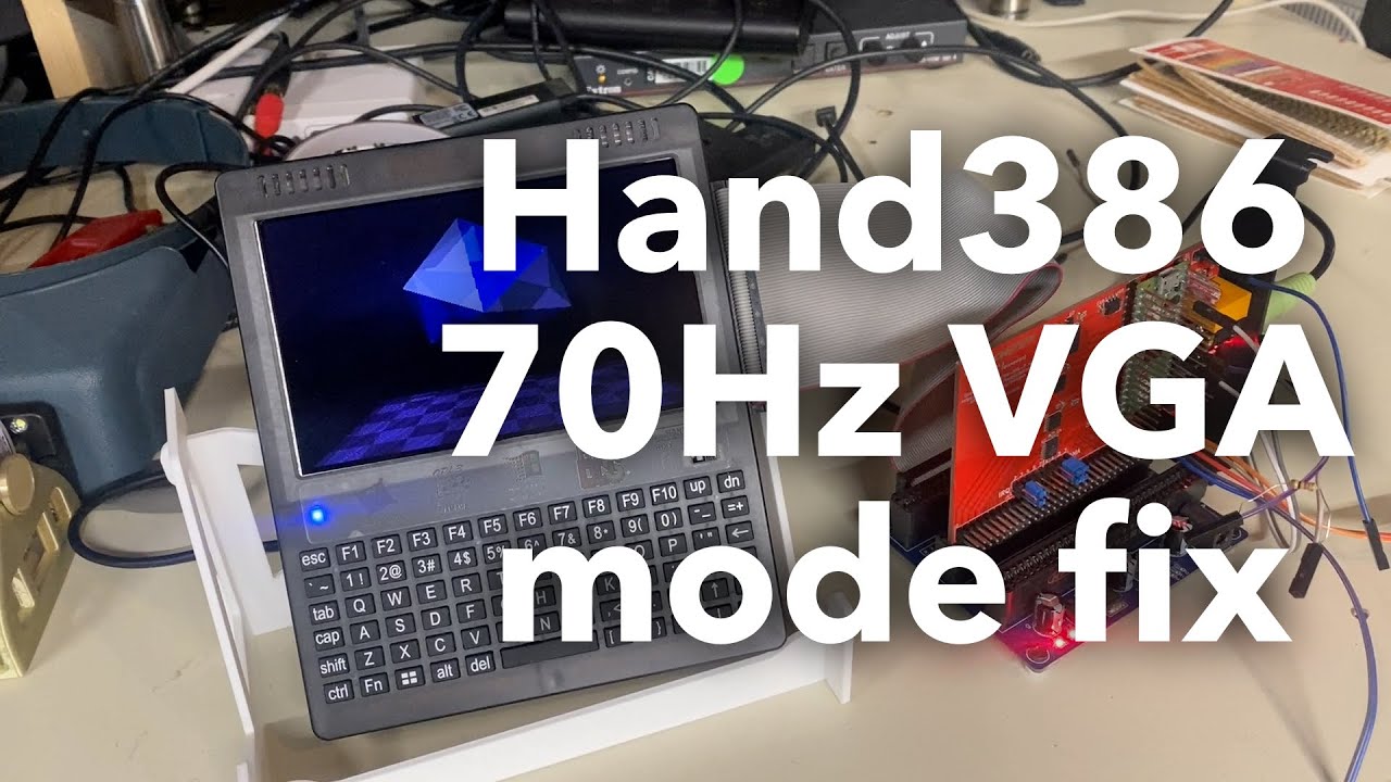 VGA 70Hz mode fix for Hand386 - YouTube