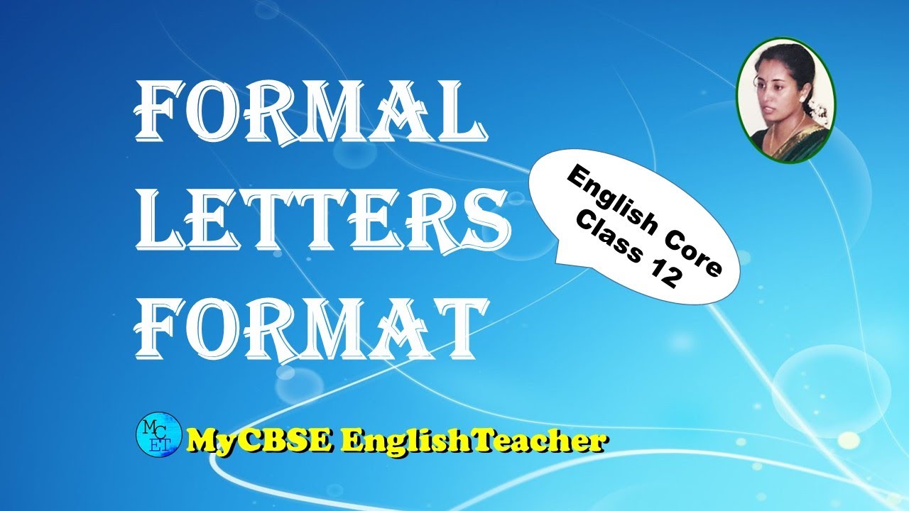formal letter class 12 - YouTube