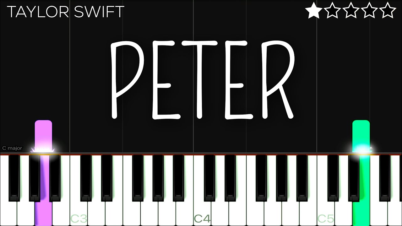 Taylor Swift - Peter | EASY Piano Tutorial - YouTube