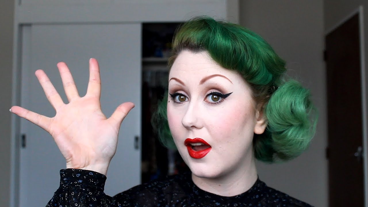 5 Product Pin Up Makeup Look! - YouTube