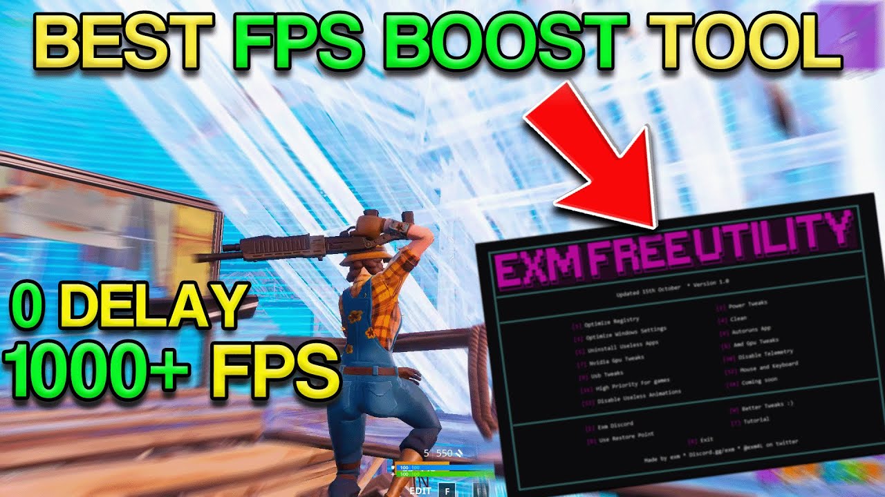 *ULTIMATE* Free FPS BOOST TOOL🔧 (Boost Fps, Lower Delay) - YouTube