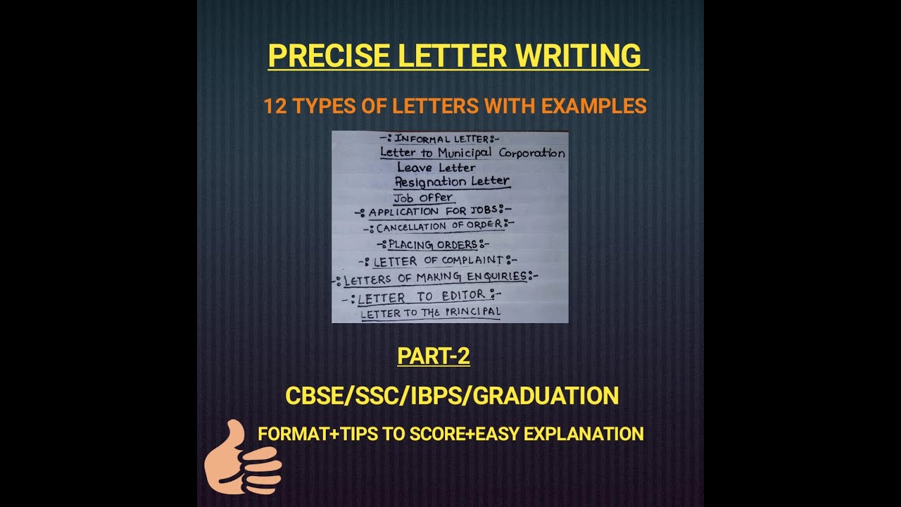 12 TYPES OF LETTER WRITING EXPLAINED I FORMAL AND INFORMAL LETTERS I 12 TYPES OF LETTER WRITING EXPLAINED I FORMAL AND INFORMAL LETTERS I