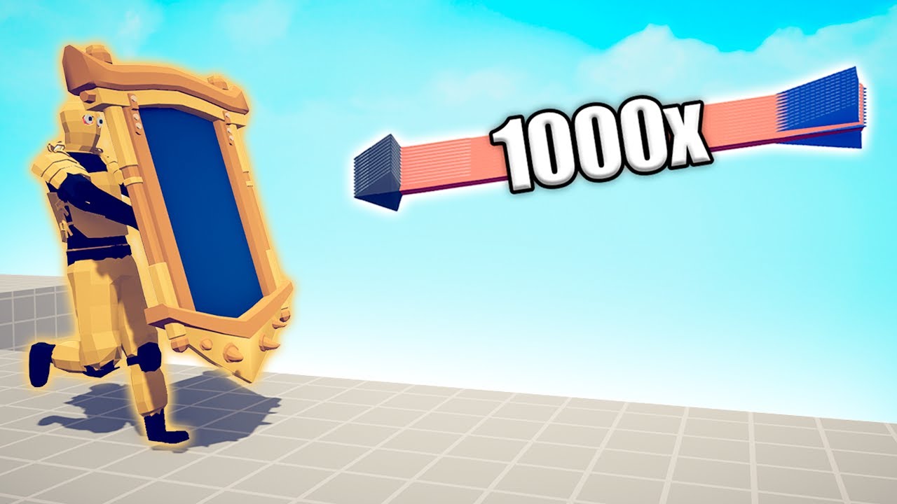 DUMMY MIRROR SHIELD vs 1000x OVERPOWERED UNITS - TABS | Totally ...