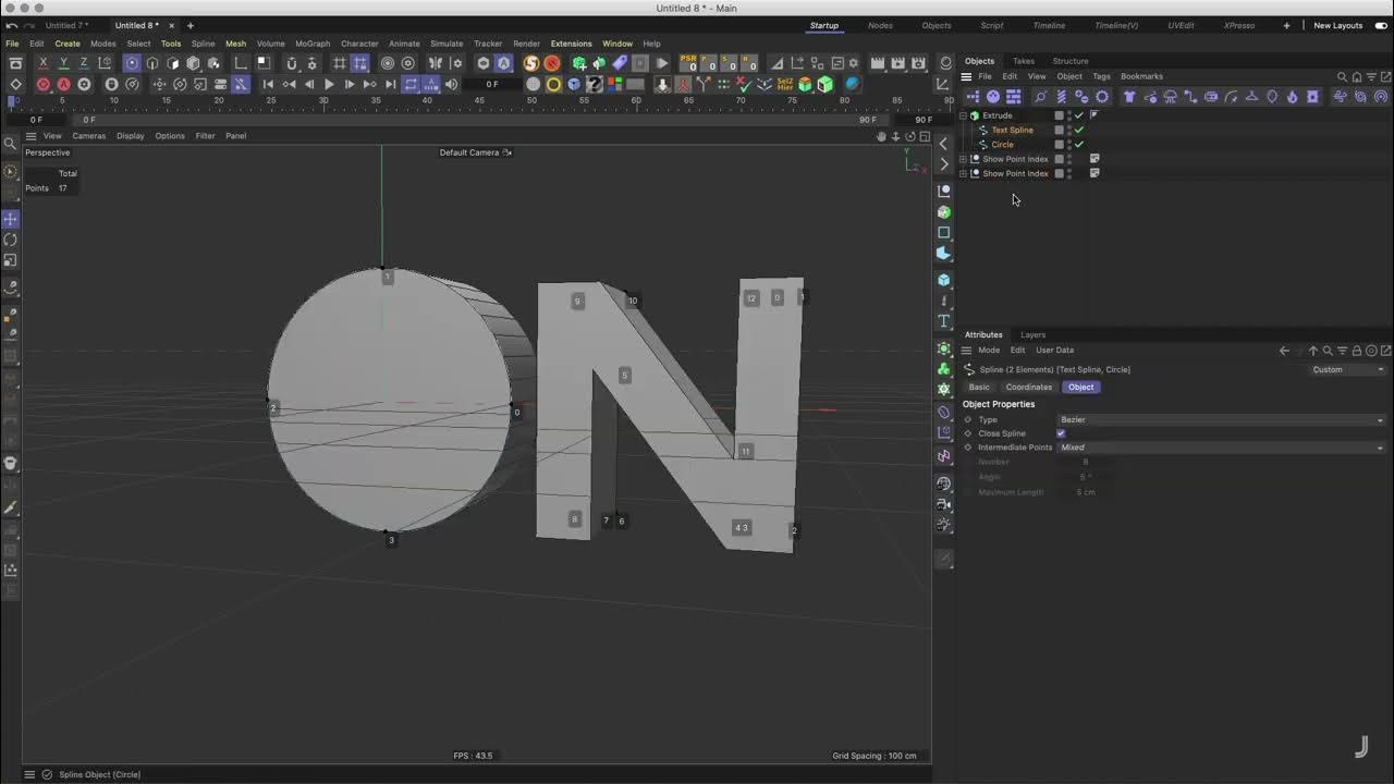 C4D - Extrude Offset 방향 이해하기 - YouTube