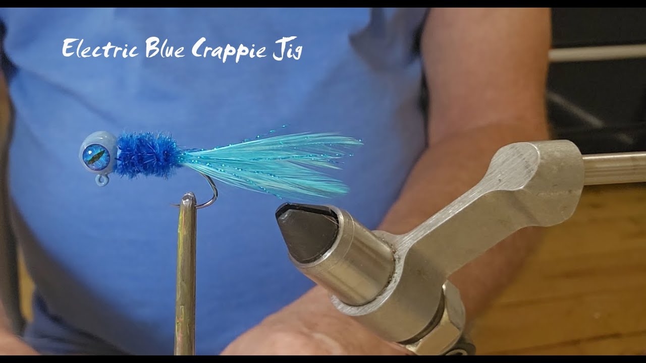 Electric Blue Crappie Jig - YouTube