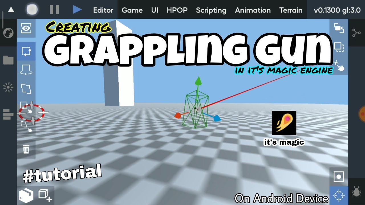 How to make grappling gun in it's magic game engine|| #itsmagicgameenginetutorial # ...