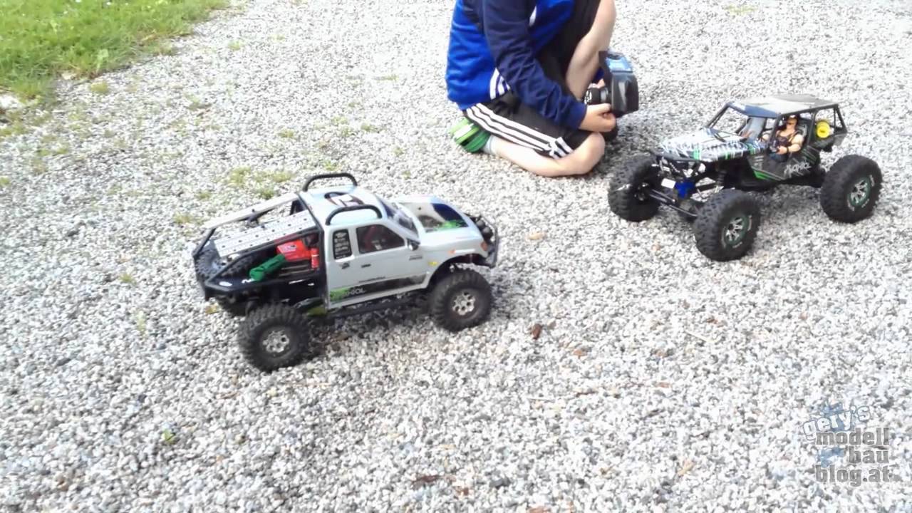 1. Winch Action - Axial Wraith + SCX10 Honcho - YouTube