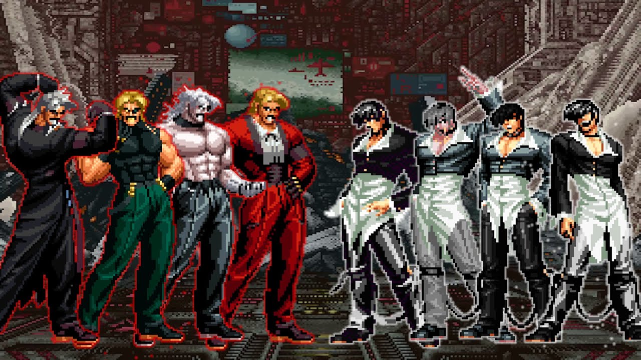 [KOF Mugen] Rugal Bernstein Team vs Flames Iori Yagami Team - YouTube