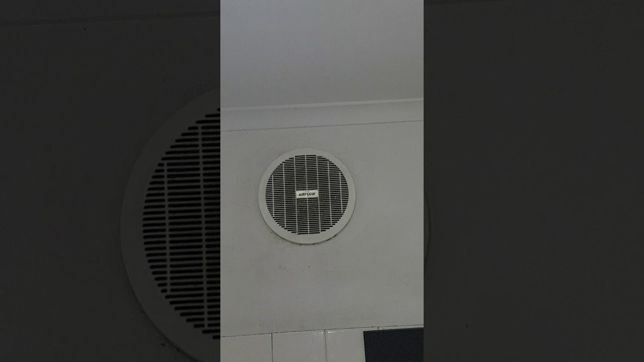 Clipsal-airflow exhaust fan with very severe airflow obstruction - YouTube