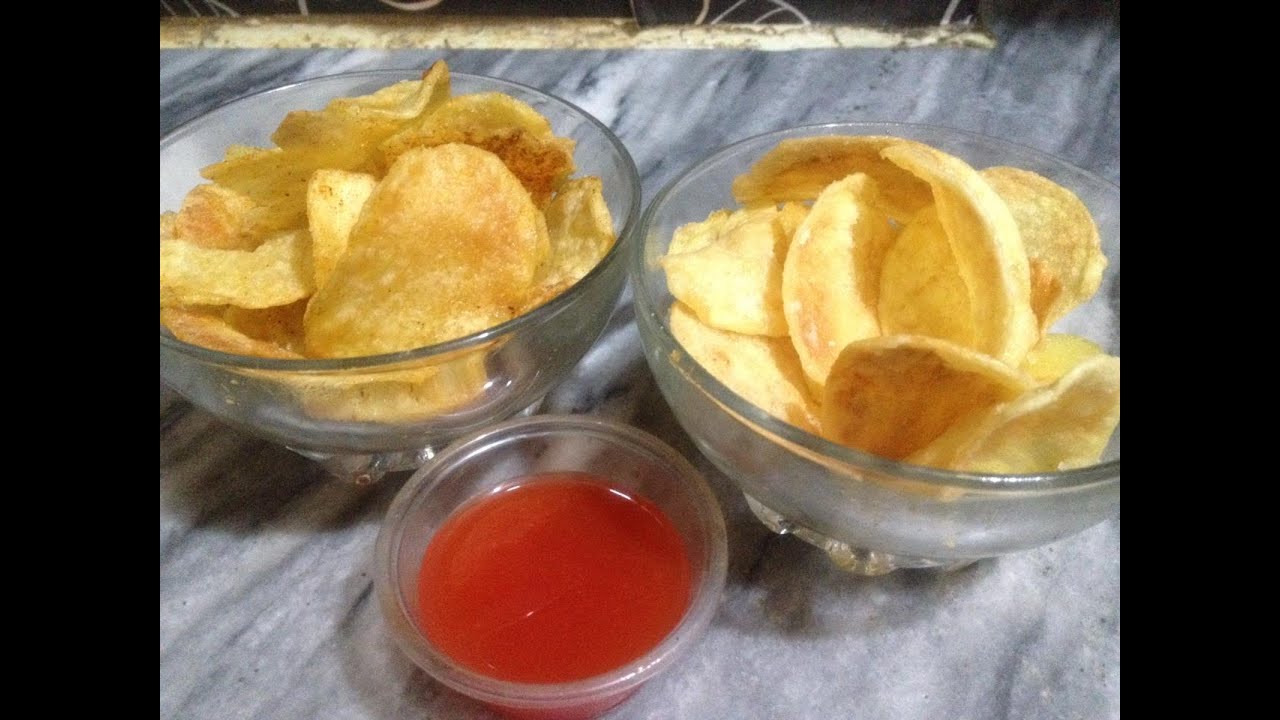 Homemade Crispy Potato Chips by A Little kitchen| Quick and Easy Aloo ...