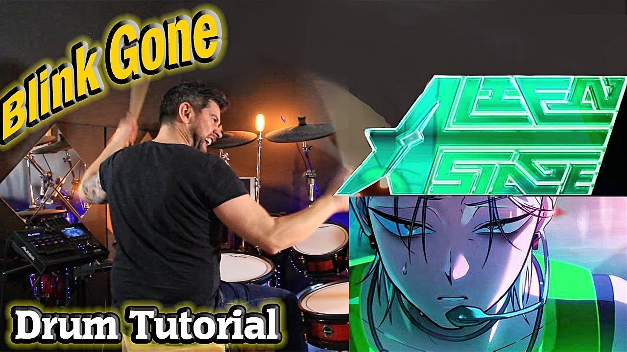 Blink Gone - Alien Stage - Drum Tutorial Lesson - YouTube