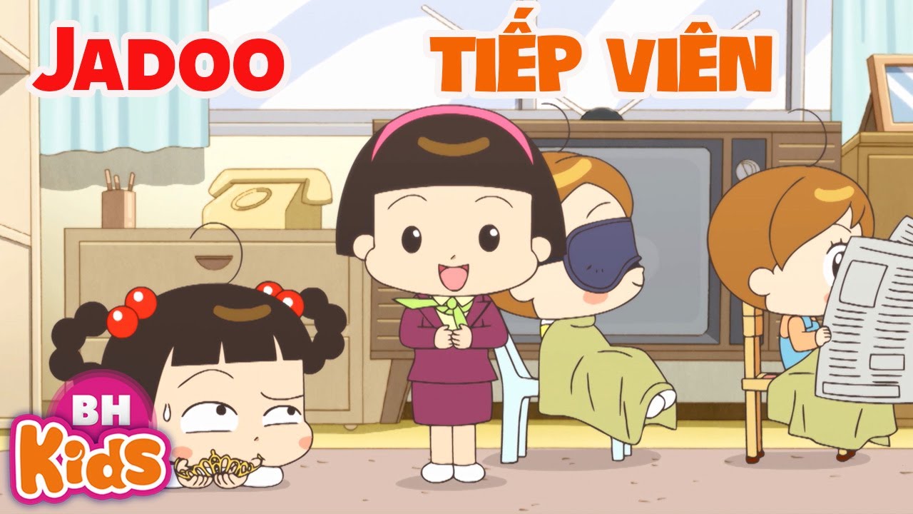 Hoạt Hình Jadoo Tiếng Việt - Miji Thích Làm Tiếp Viên - Phim Hoạt Hình Xin Chào Jadoo Tinh ...