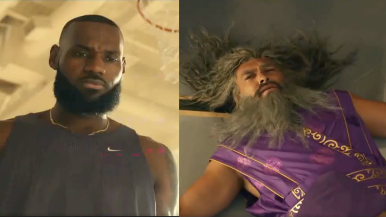 Nike Commercial 2022 LeBron James, Jason Momoa Father Time: Final Round ...