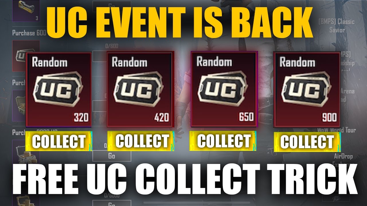 UC UP EVENT IN BACK | TODAY NEW UC EVENT IN BGMI | BGMI NEW UC EVENT ...