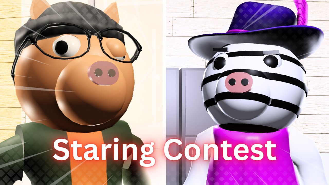 Staring Contest (Roblox Piggy Animation) - YouTube