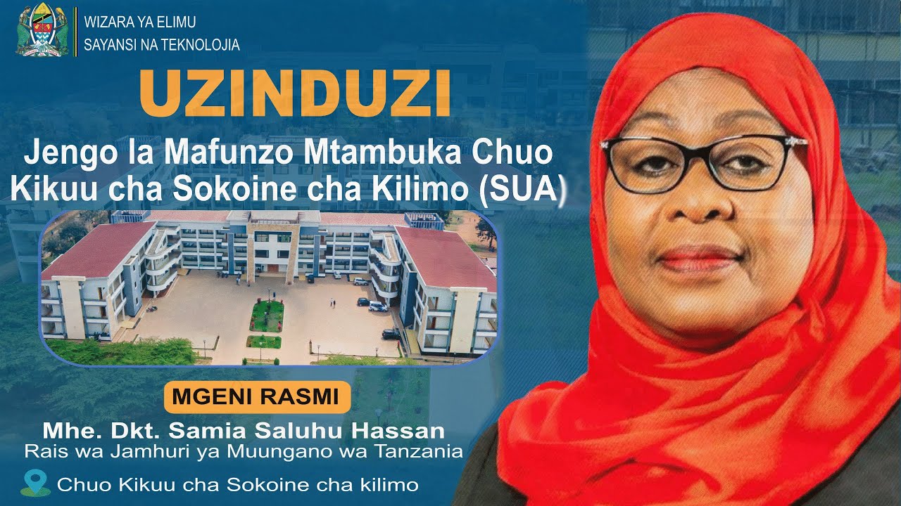 MUBASHARA: MHE. RAIS AKIZINDUA JENGO LA MAFUNZO MTAMBUKA CHUO CHA ...