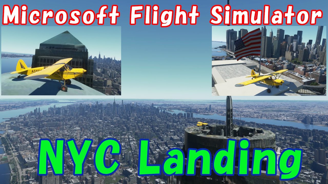 【Microsoft Flight Simulator】ニューヨークで着陸チャレンジ Landing challenge in New ...