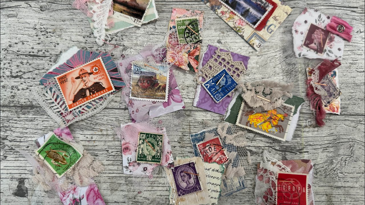 Scrap busting postage stamp clusters mass make . Video 1K 😁 - YouTube