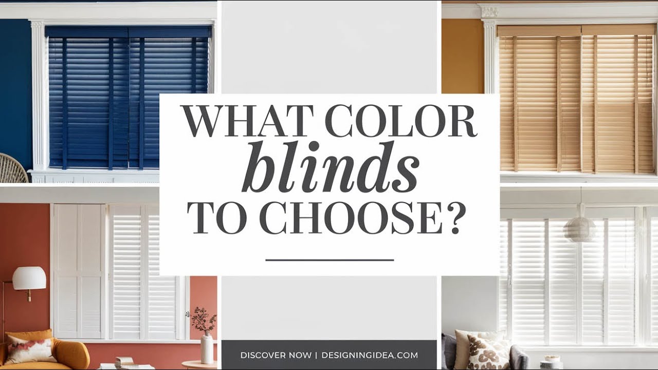 What Color Window Blinds to Choose: Interior Design Tips - YouTube