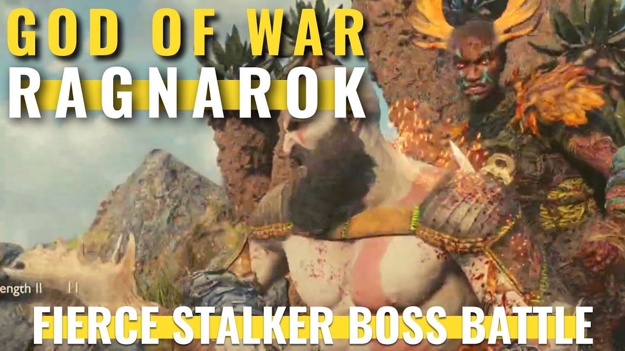 God of War Ragnarok - Fierce Stalker optional boss battle - YouTube
