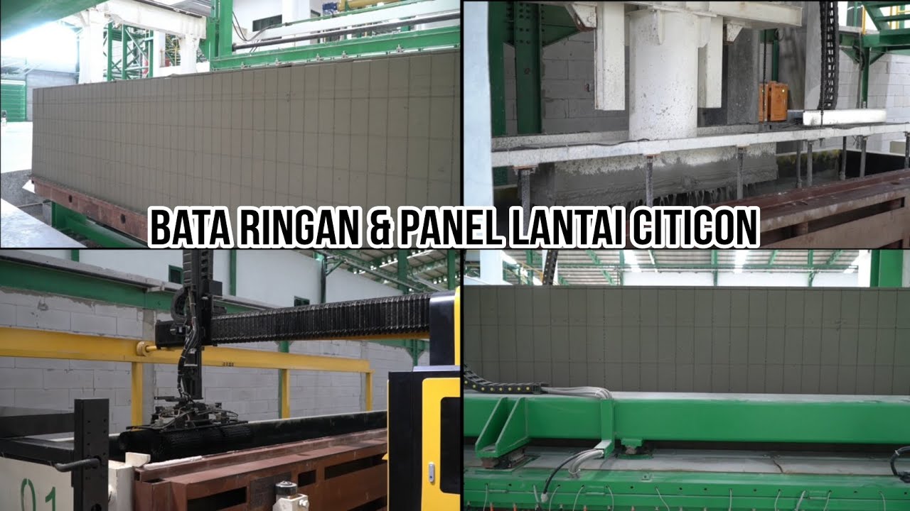 Proses Pembuatan Bata Ringan Citicon .. Cara Pemasangan Bata Ringan Citicon .. - YouTube