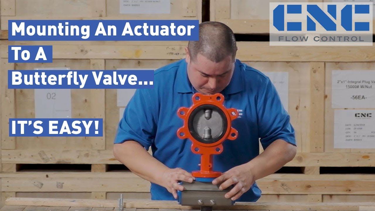 Mounting a Pneumatic Actuator to a Butterfly Valve. It's Easy! - YouTube