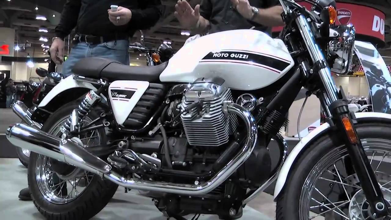 Motorcycle Mojo at the Piaggio Group booth during the 2010 Toronto ...