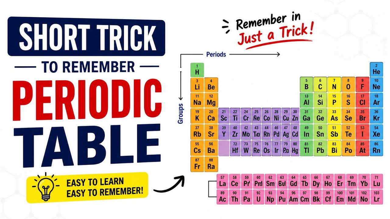 “Memorize the Periodic Table Easily | Quick Chemistry Trick” - YouTube