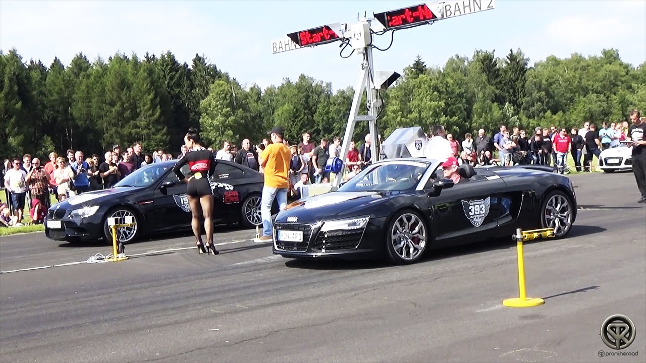 AUDI R8 VS BMW M3! - YouTube