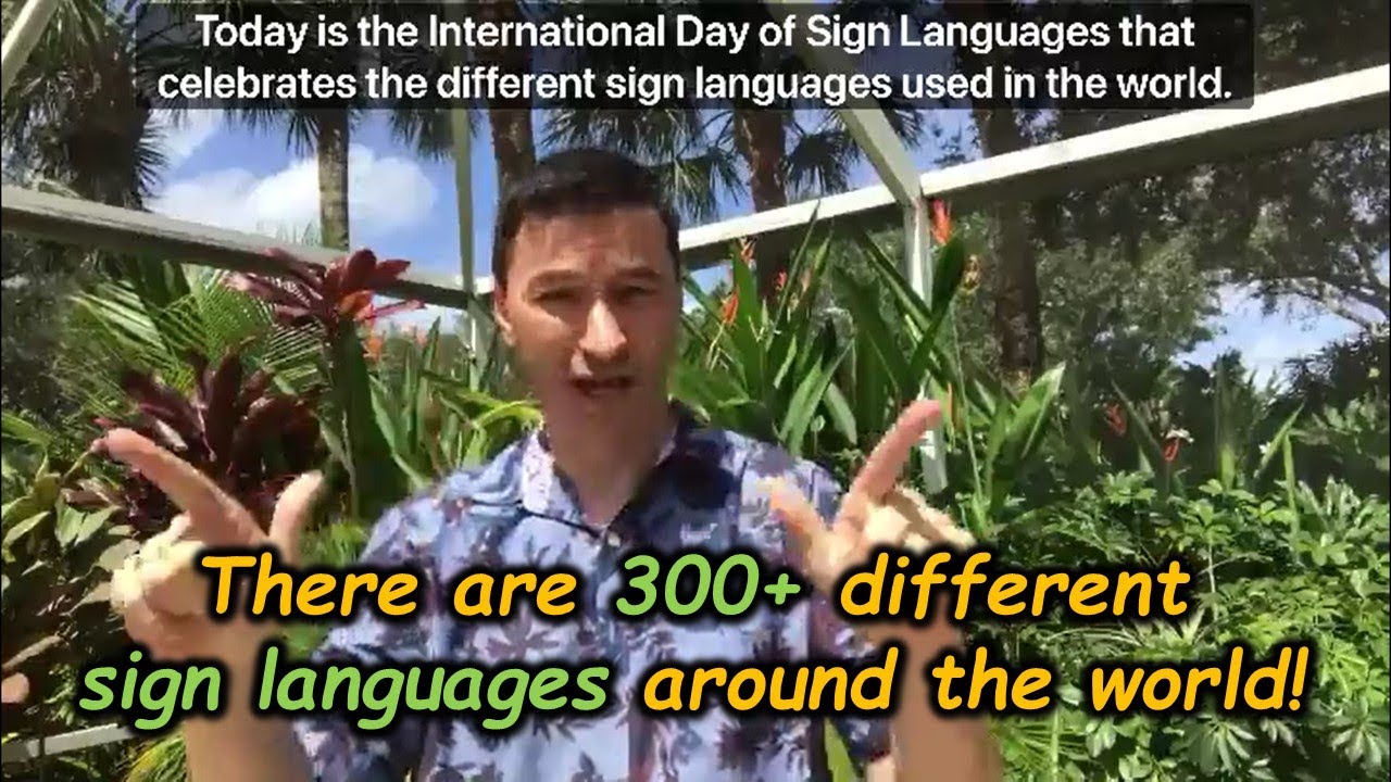There are 300+ different sign languages around the world! - YouTube