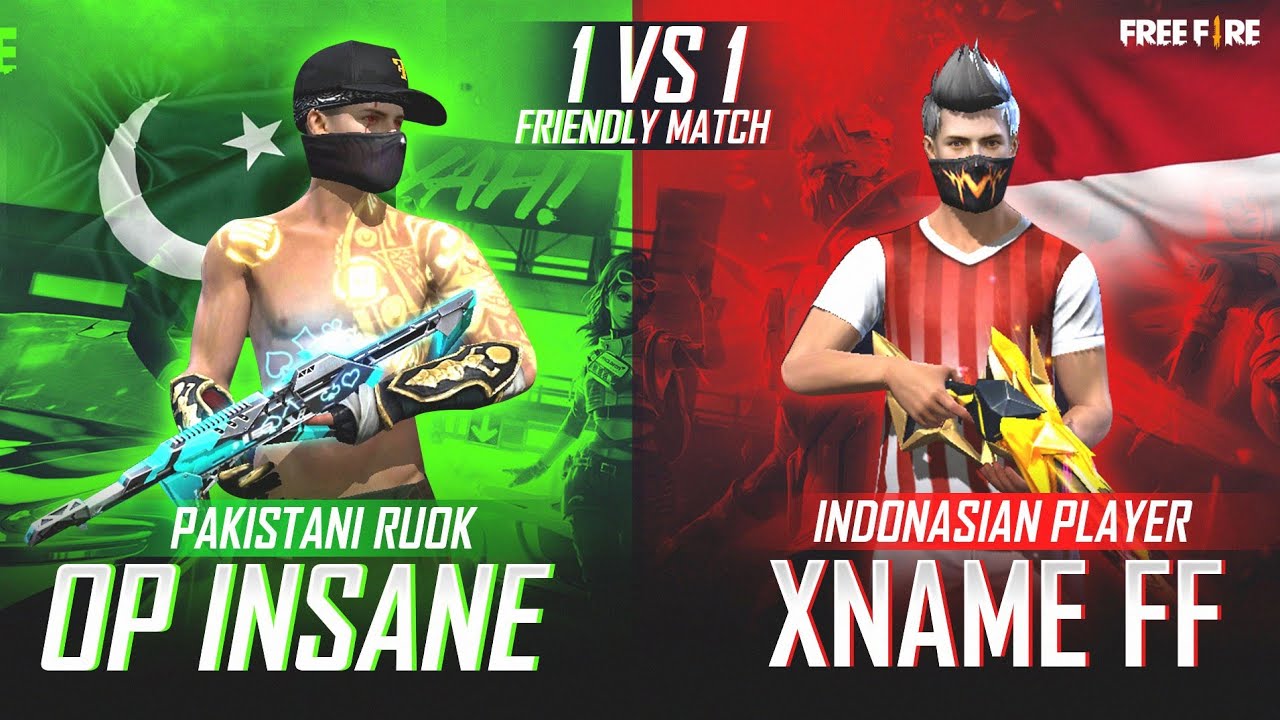 Op insane 🇵🇰 vs Xname ff 🇸🇬 1 vs 1 Indonesia server vs pak server - YouTube