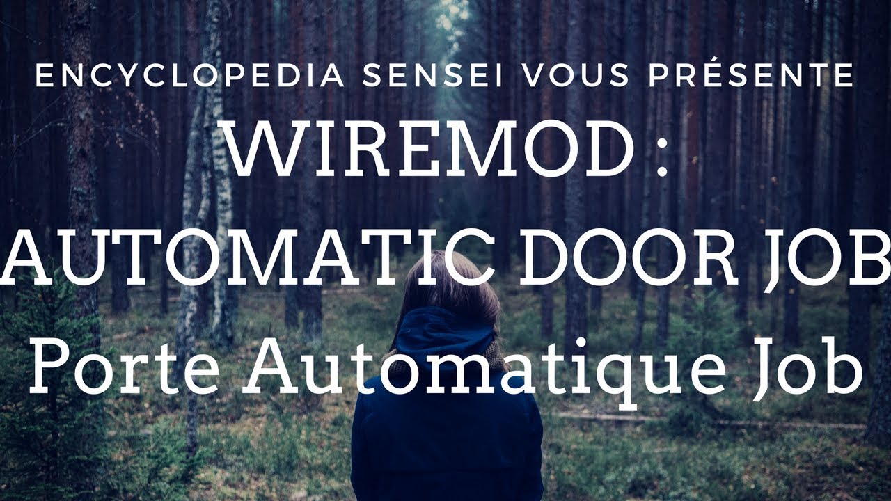 WIREMOD : AUTOMATIC DOOR JOB ( Porte Automatique Métier) - YouTube