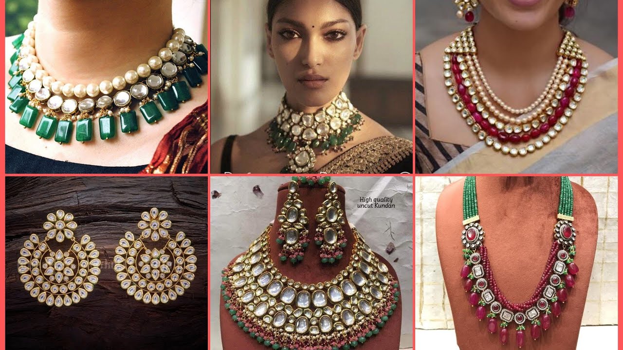 Latest kundan jewellery collection for beautiful brides || 2020-21 ...