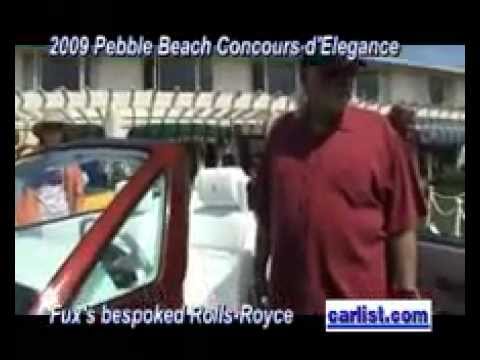Michael Fux's red Rolls-Royce Phantom drophead convertible at Pebble ...