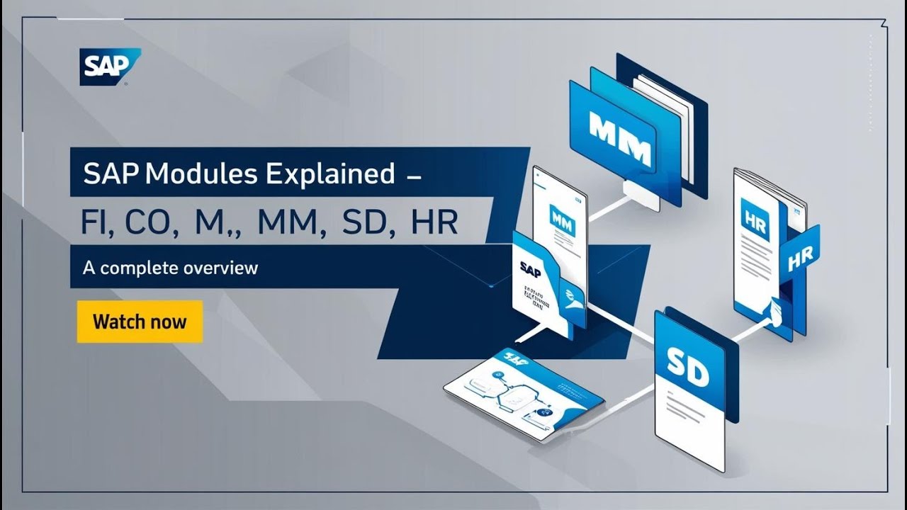 SAP Modules Overview – Learn FI, CO, MM, SD, HR for Beginners! - YouTube